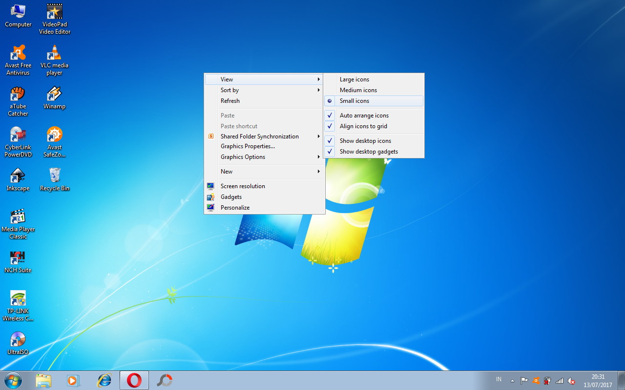 cara memperkecil icon pada dekstop komputer atau laptop