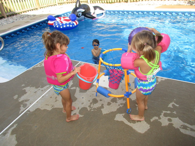 Benton Family: September 10th (Neighbor Swimming Again!!)