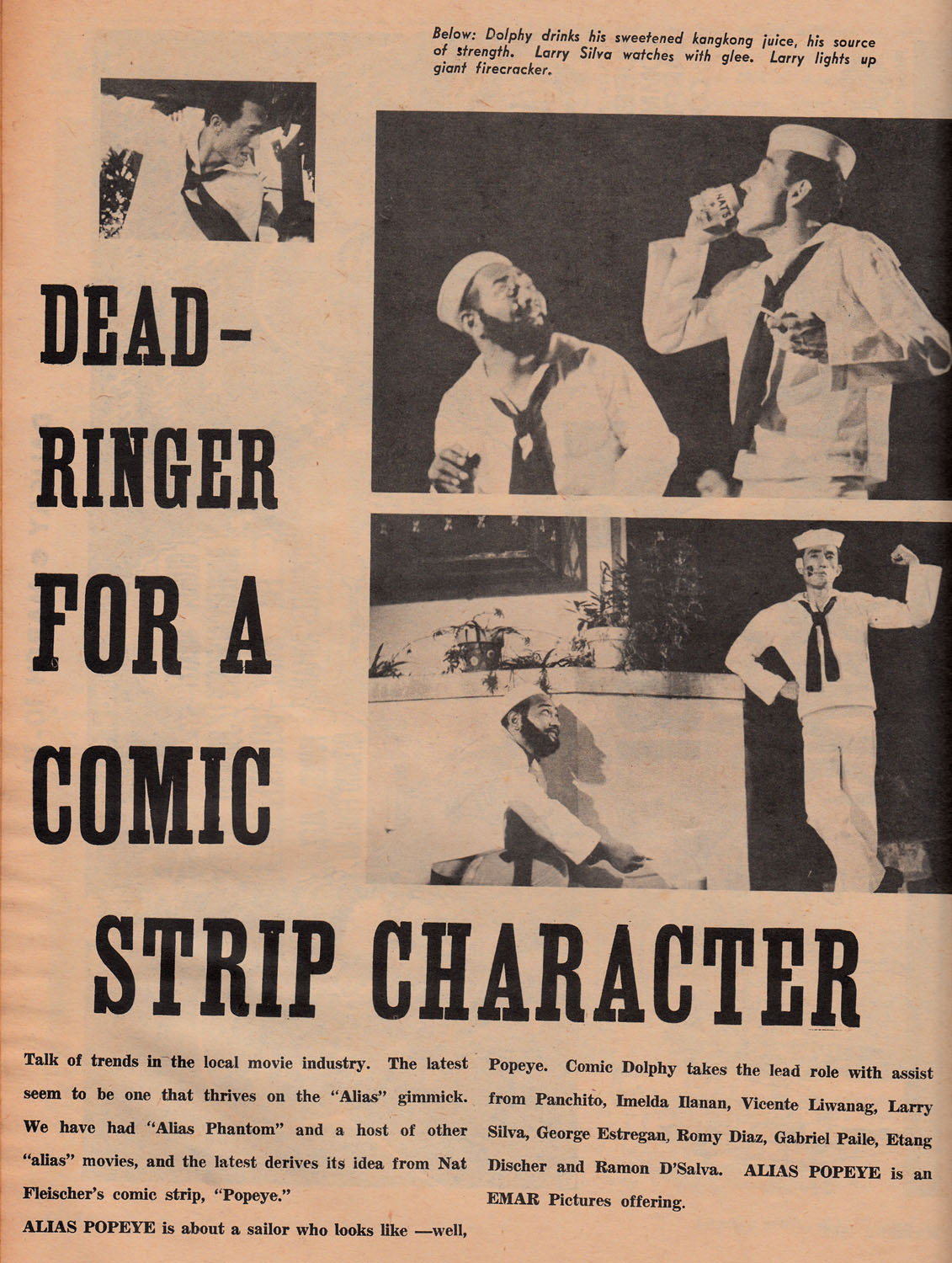 Dolphy Filmography: 1966 Alias Popeye