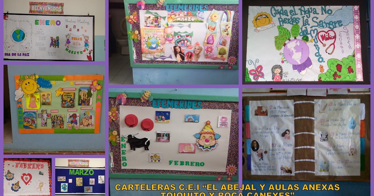 Recursos para el Aprendizaje Preescolares del NER 13: CARTELERAS HECHAS ...