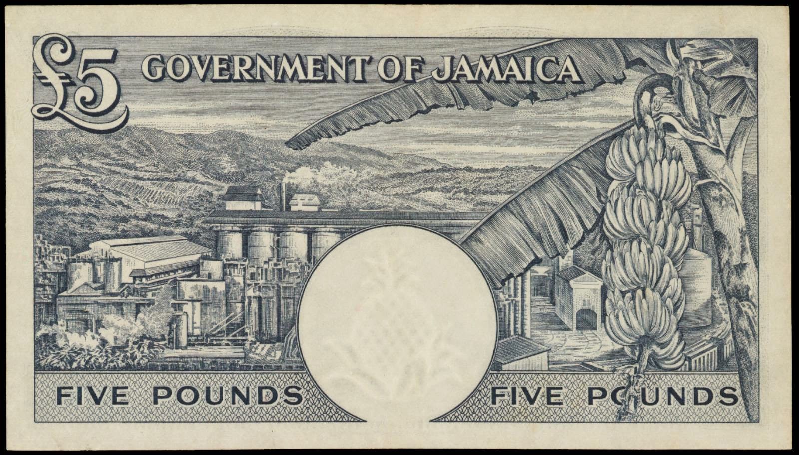Jamaica 5 Pounds 1960 Queen Elizabeth II|World Banknotes & Coins ...