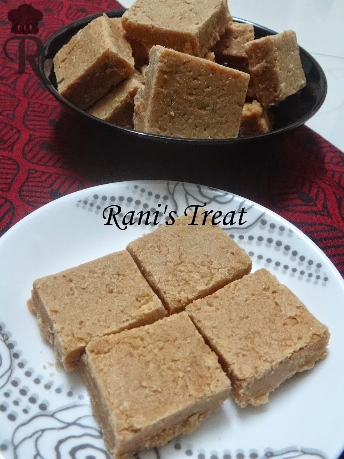 Rani's Treat: 7 Cup Burfi | Seven Cup Sweet | Easy Diwali Sweet Recipe