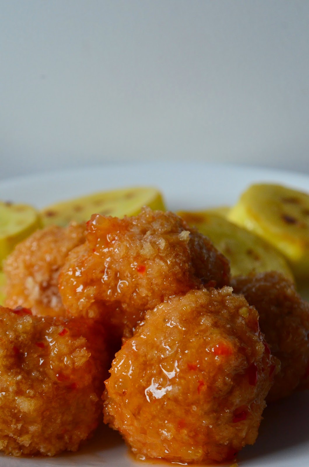 Budget Your Belly: Panko-Crusted, Seasoned Chicken Balls with Sweet ...