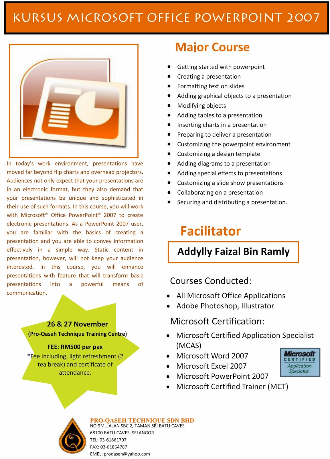 PRO-QASEH TECHNIQUE SDN BHD