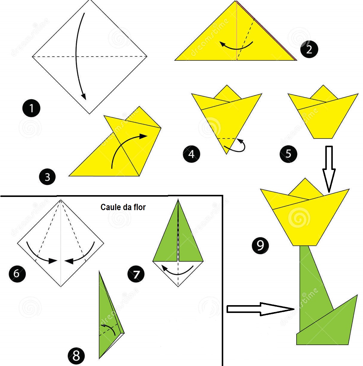 Origami 6: Tulipa (flor)