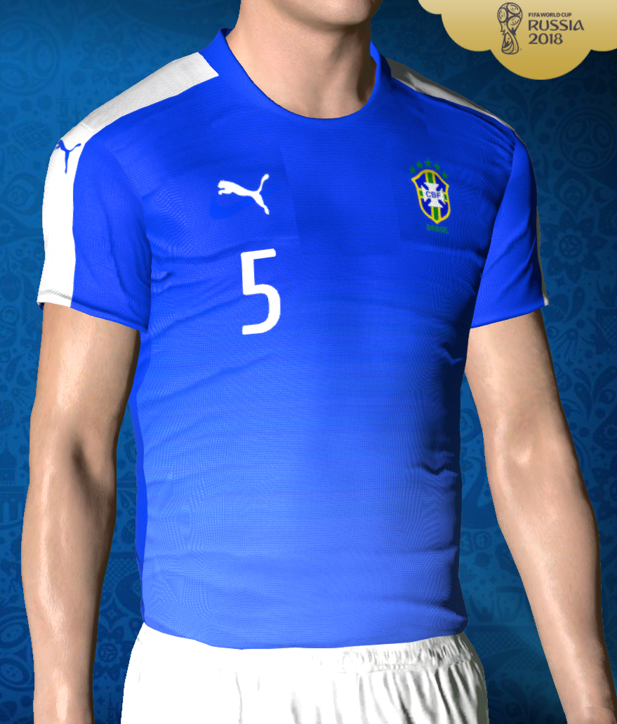 PES Kits: Brazil Custom Puma/Umbro Kits with Retro Color Combo PES 2017