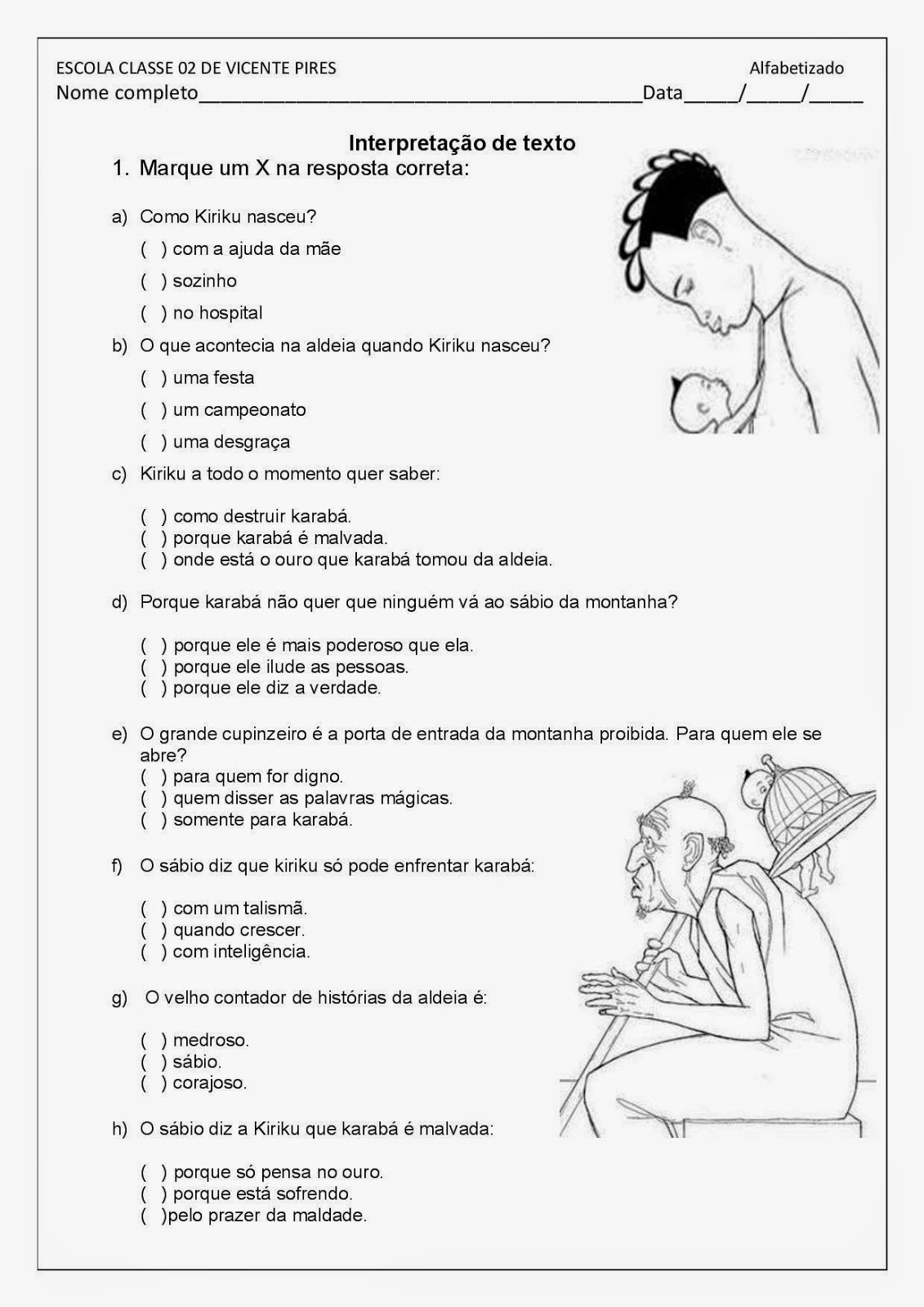 ESCOLA CLASSE 02 DE VICENTE PIRES: Kiriku e a Feiticeira