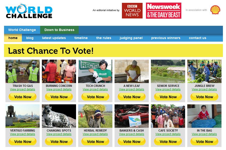 Random Thoughts...: World Challenge 2011 – Innovative Ideas for the ...