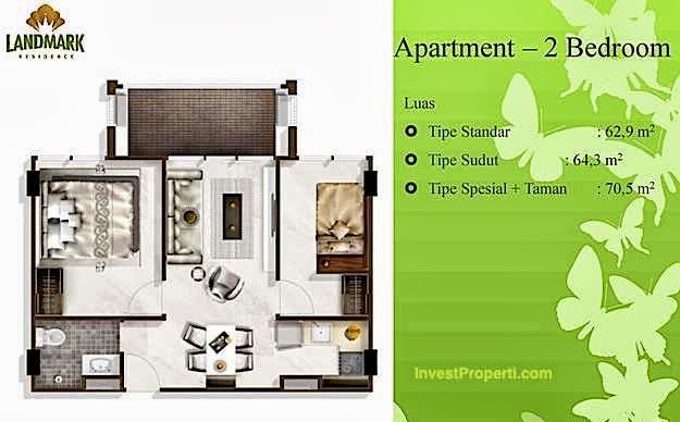 Tipe Unit Apartemen Landmark Residence Bandung - Landmark Residence ...