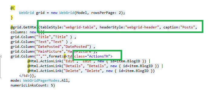 The Aspnet Mvc Club Step By Step How To Create A Webgrid With Crud Functionality In Mvc 4 In