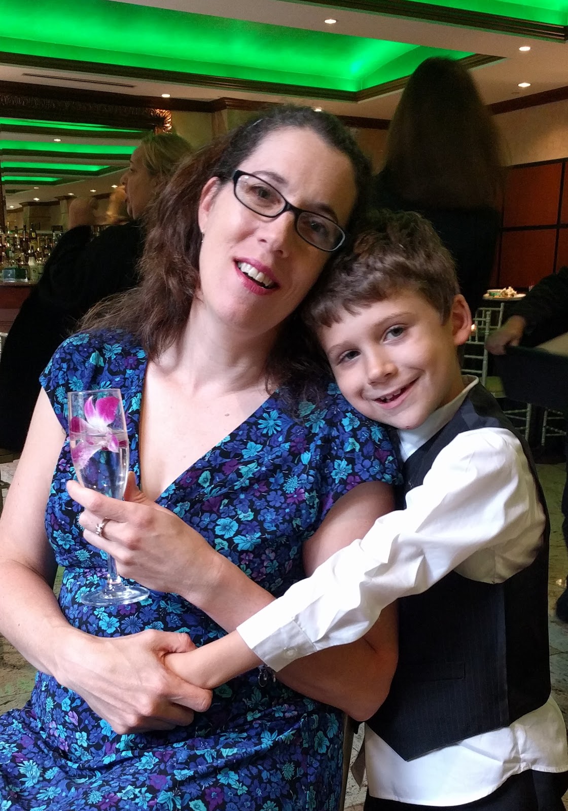 The Benji, Tamar, and Daniel Blog: Benji at cousin Jacob's bar mitzvah