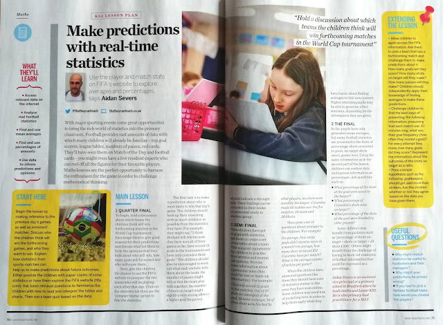 From Teach Primary Magazine: KS2 World Cup Maths Lesson |Aidan Severs ...
