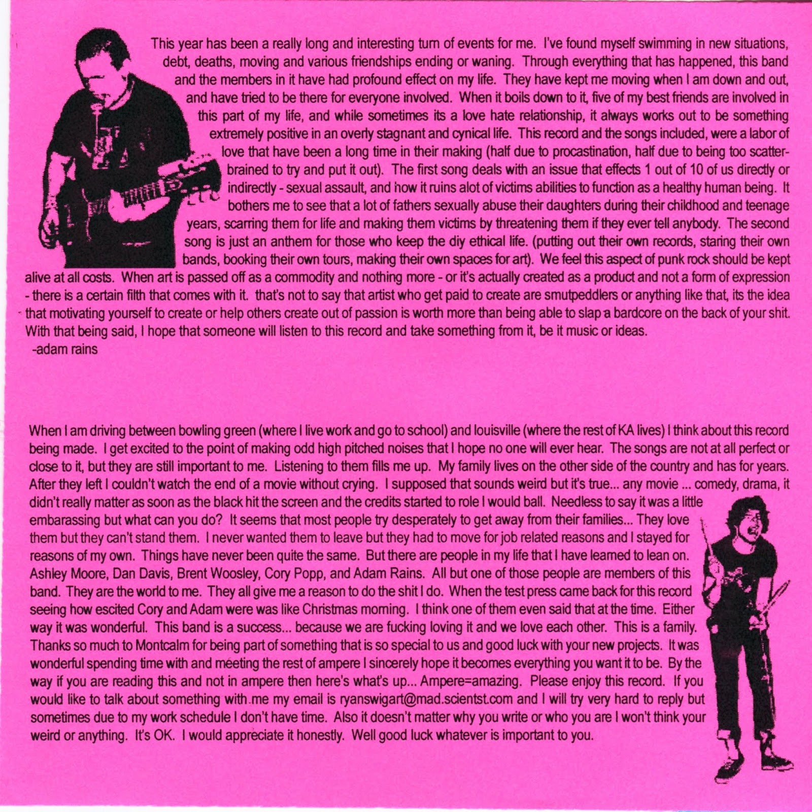 screamo scans: kodan armada/montcalm split (2003)