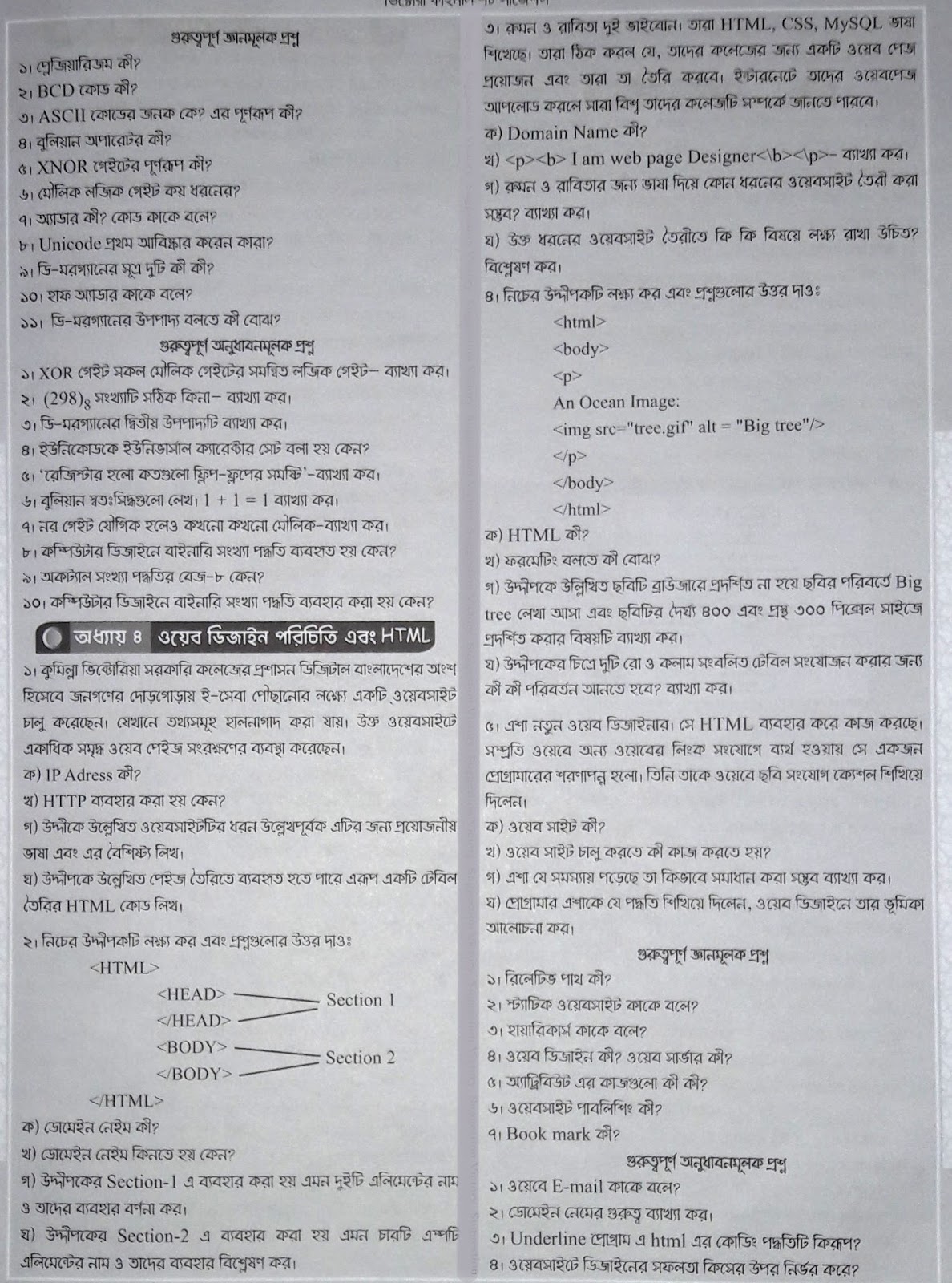 HSC Suggestion 2024 with REAL Question (A+ Target)