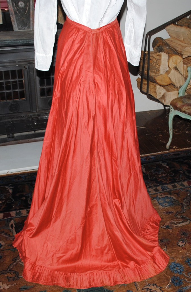 All The Pretty Dresses: Red Bustle Era Petticoat (?)