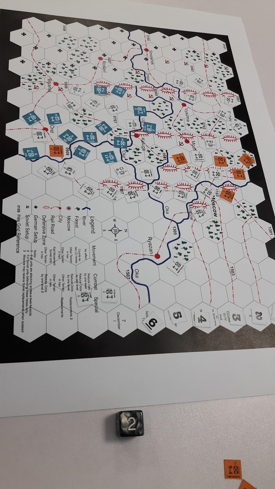 Game Journal: Battle of Moscow - A free print and play board game
