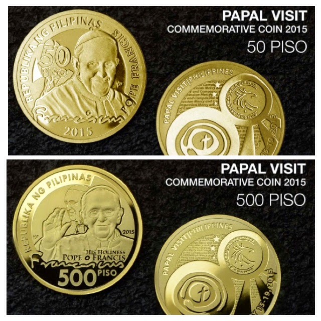Get Your Limited Edition Papal Visit Commemorative Coins Here ~ Pinoy ...