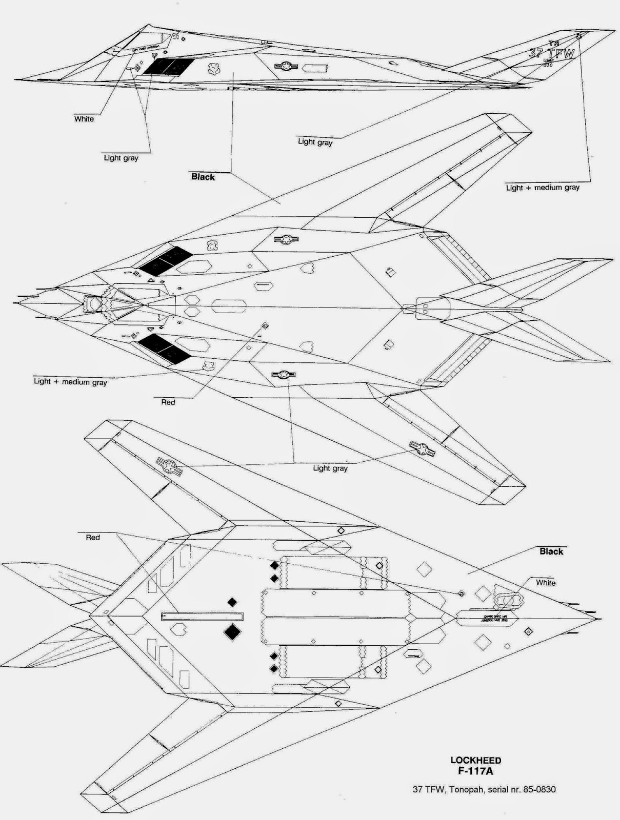 Aviones Caza y Ataque: Lockheed F-117 Nighthawk