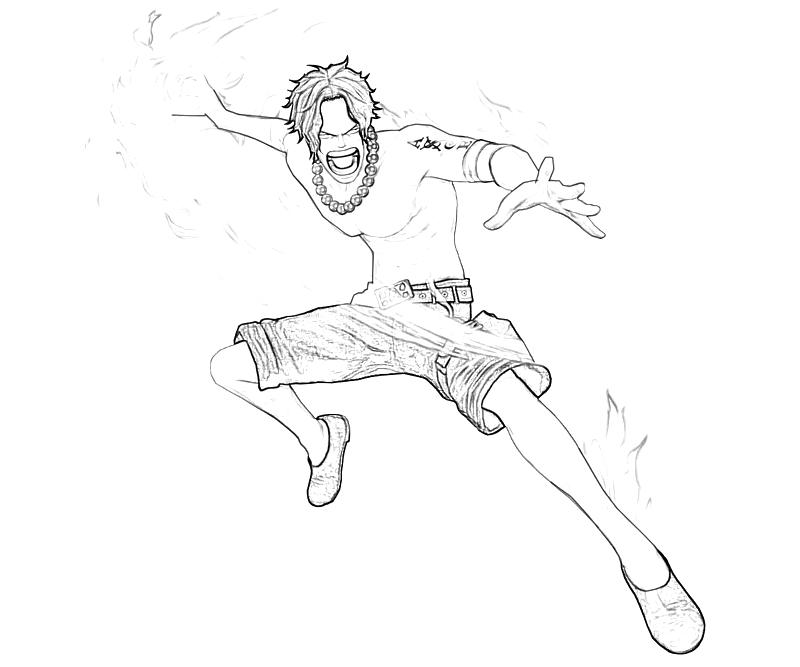 Portgas D Ace Coloring Pages Coloring Pages