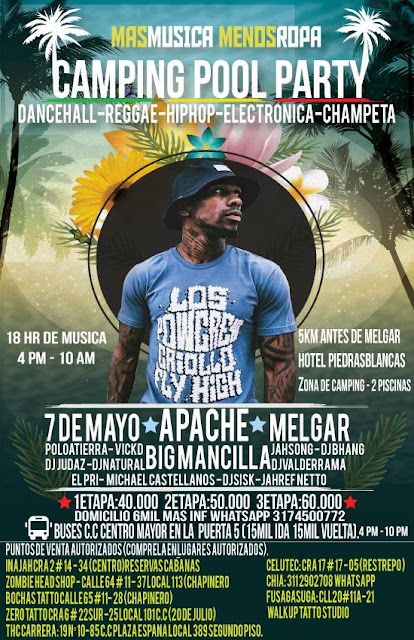 CAMPING POOL PARTY - DAQA HIP HOP. CULTURA HIP HOP - RAP COLOMBIANO