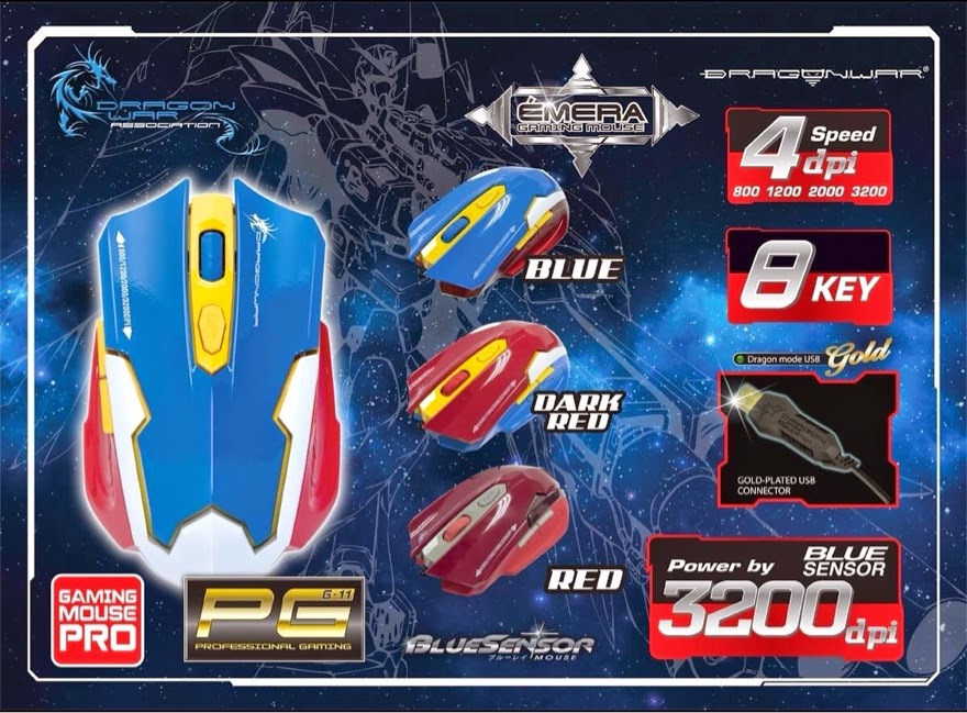 Dragon War: Gundam Professional Gaming (PG) Mouse - Release Info