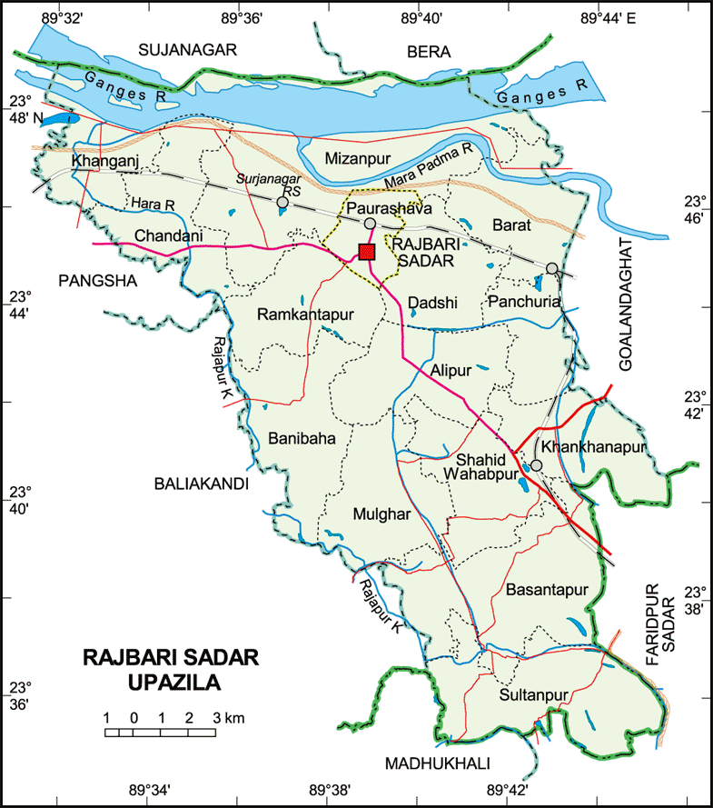 Mouza & Land Use Maps of Rajbari Sadar Upazila, Rajbari, Bangladesh ...