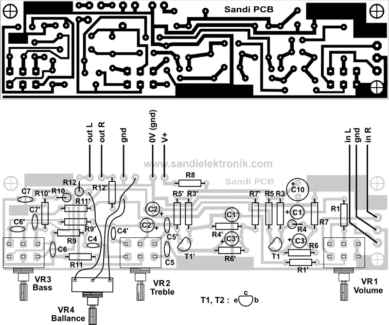 Tone-Control Stereo 2 Transistor | Sandi Elektronik