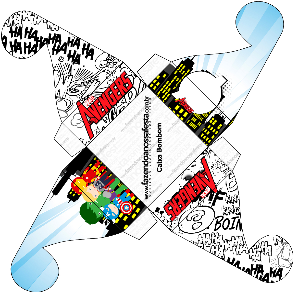 Avengers Chibi Style: Free Printable Boxes. - Oh My Fiesta! for Geeks