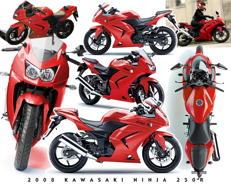 Beautiful Bikes: Kawasaki Ninja 250R Red