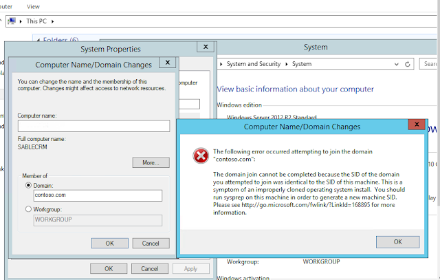 Error : This is a symptom of an improperly cloned operating system install. you should run ...