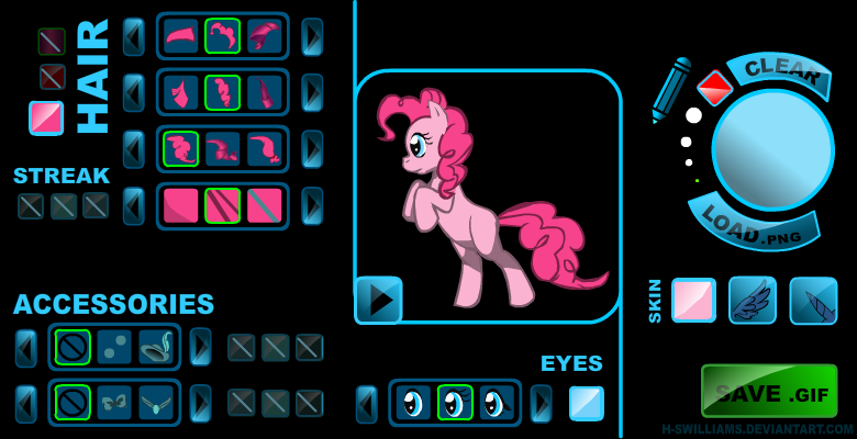 Equestria Gaming: H-SWilliams' Animated Pony Creator