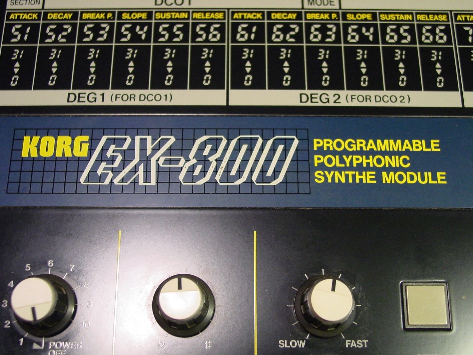 MATRIXSYNTH: Korg EX-800 Programmable Polyphonic Synth SN 005033