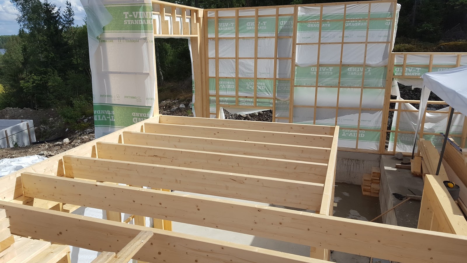 Huset - Att bygga ett hem: Stomme på g