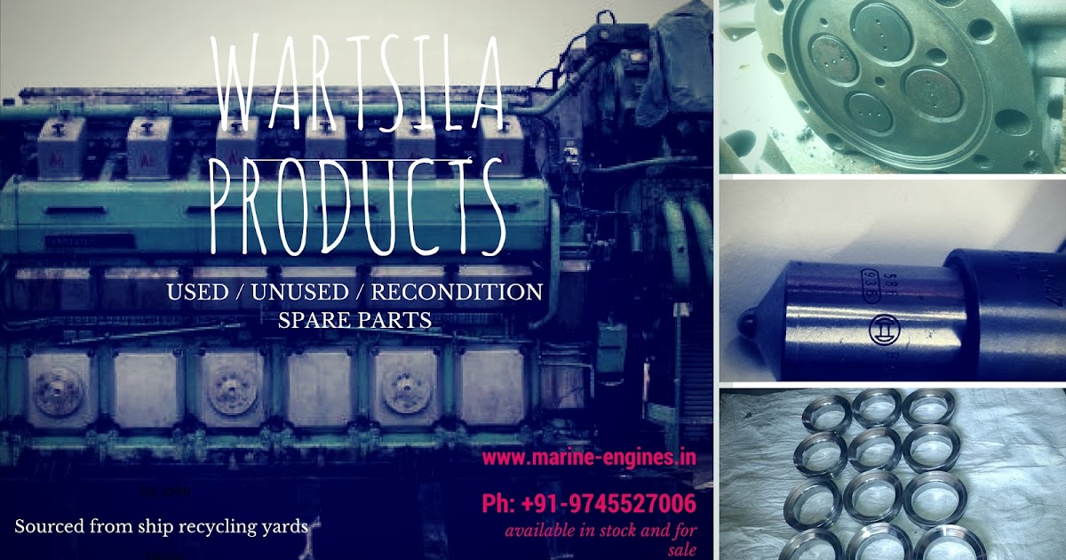 Wartsila Products | Ship Machinery | Used Recondition