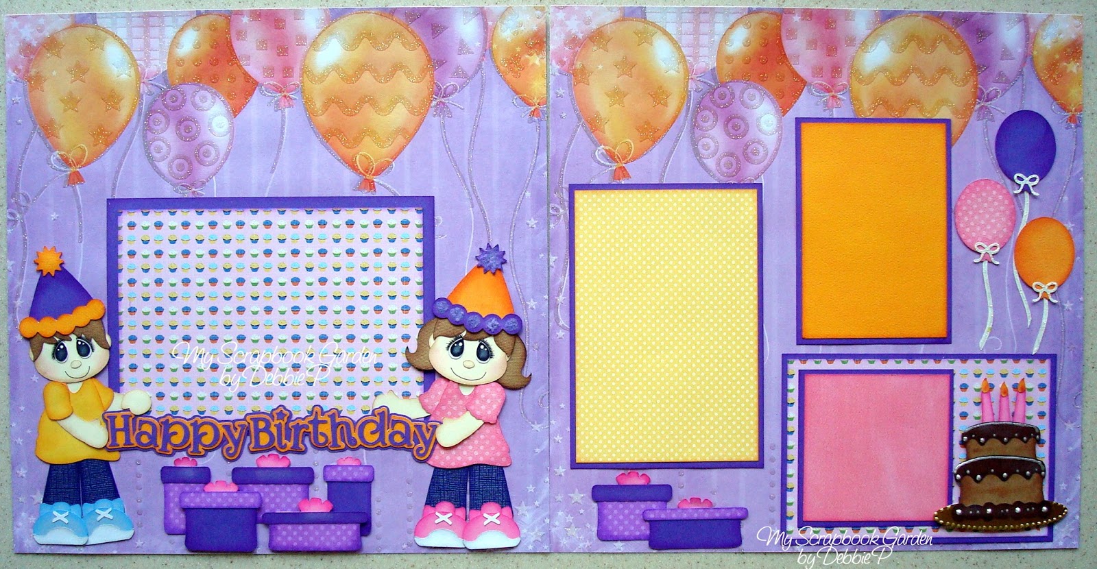 My Scrapbook Garden: Happy Birthday Layout