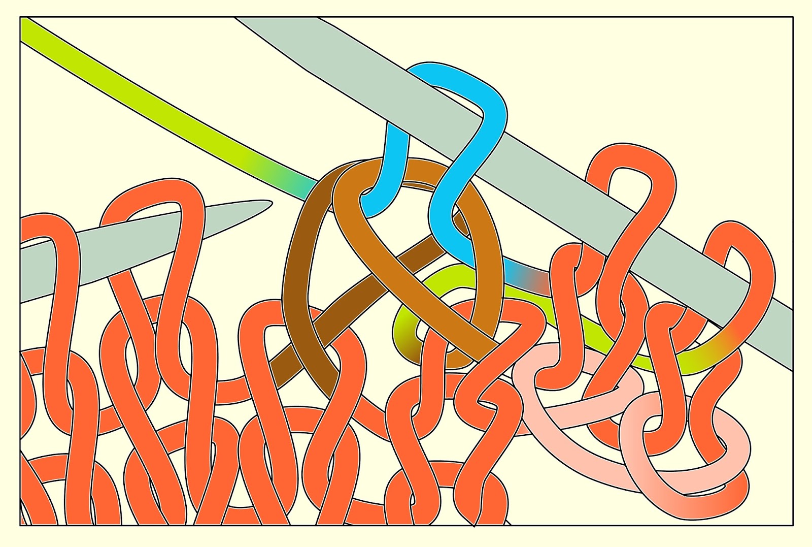 TECHknitting: I cord bind-off, I-cord selvedge border