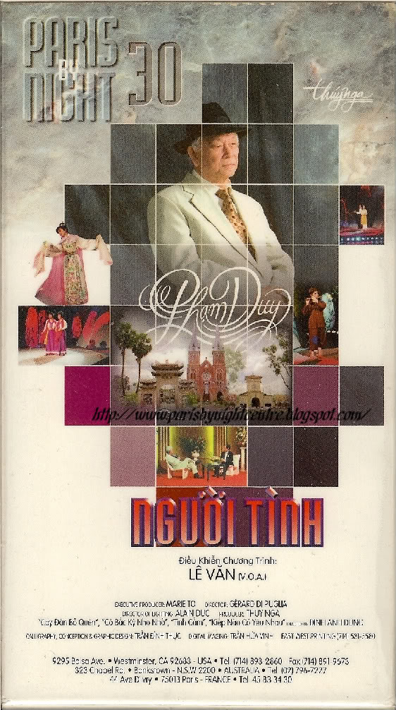 Thúy Nga Video 47 - Paris By Night 30 (Phạm Duy 2 : Người Tình) ~ CD ...