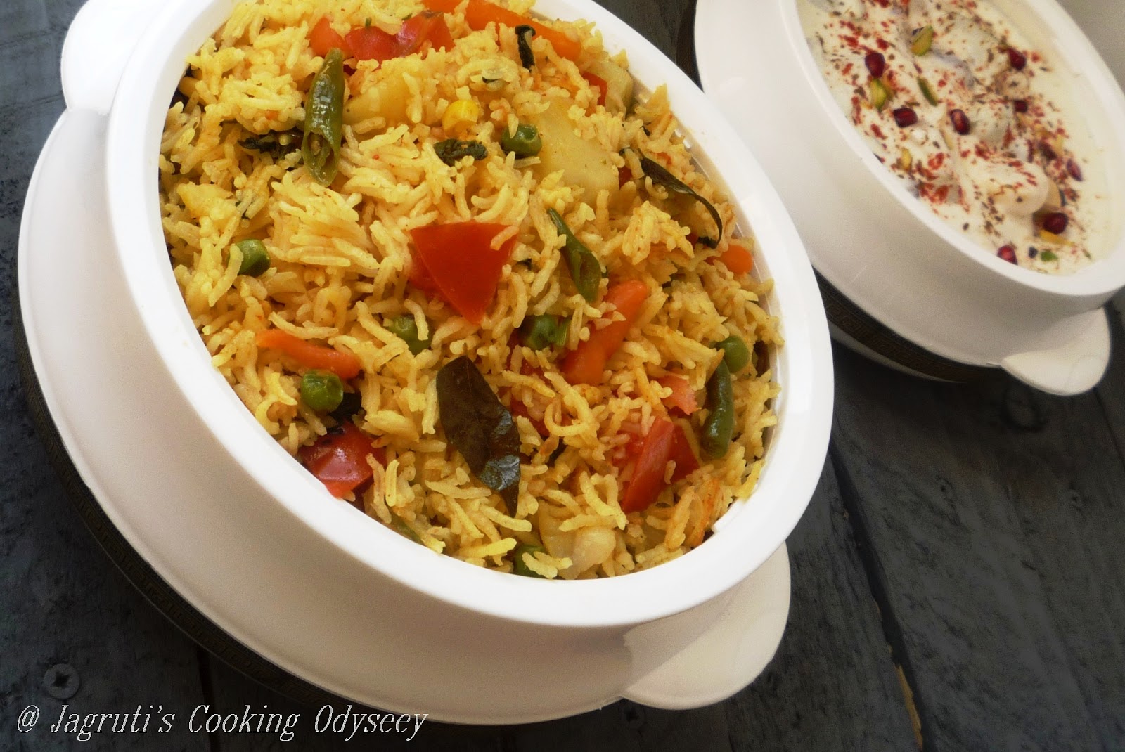 Green Peas and Potato Rice Pilaf | J Cooking Odyssey
