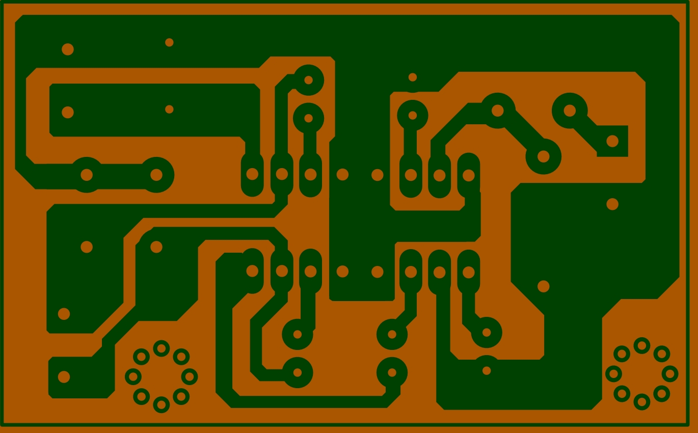Mini amplifier Mono TEA 2025B Sederhana Layout PCB – BLOGKAMARKU