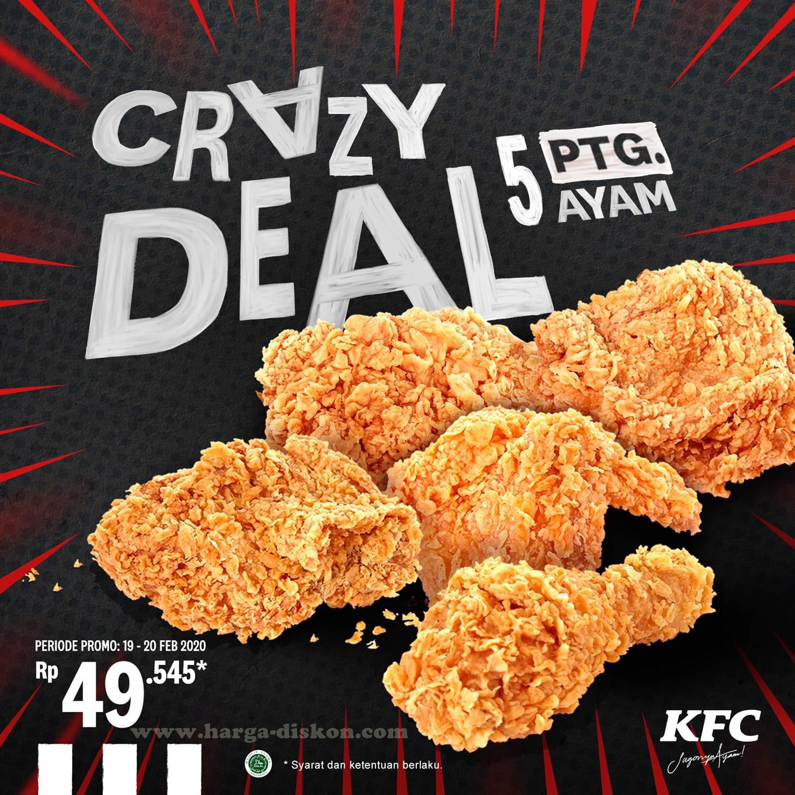 Promo KFC Terbaru Crazy Deal