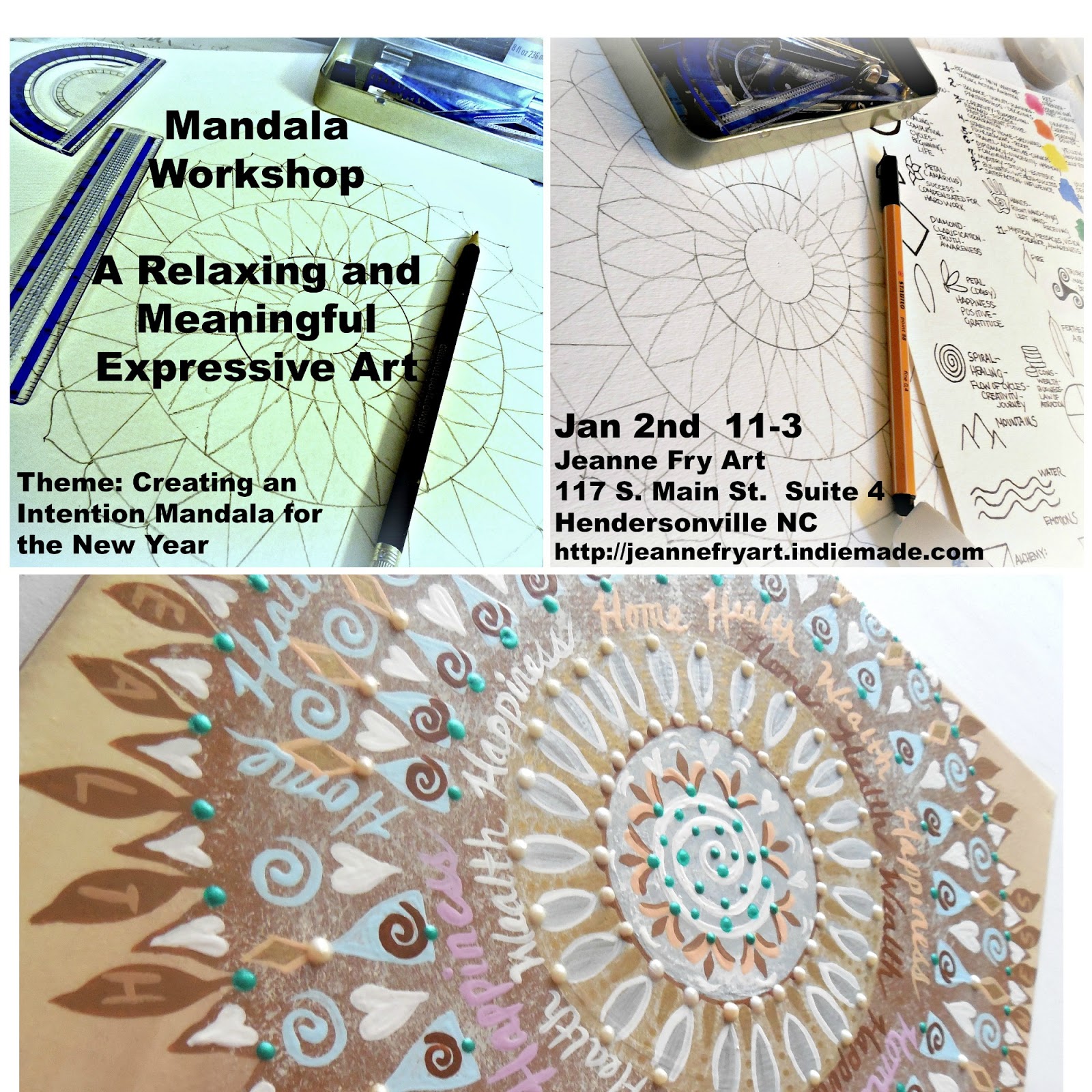 Relaxation and Self Care in the New Year with Mandalas