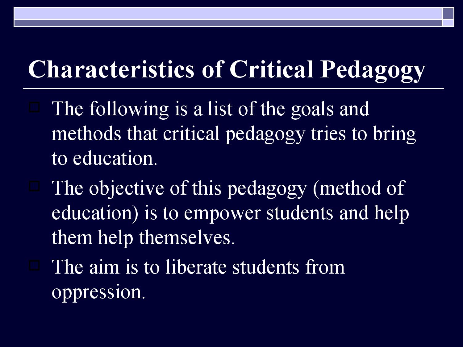 KNOWLEDGE FOR ALL: WHAT IS CRITICAL PEDAGOGY? BY PAULO FREIRE,