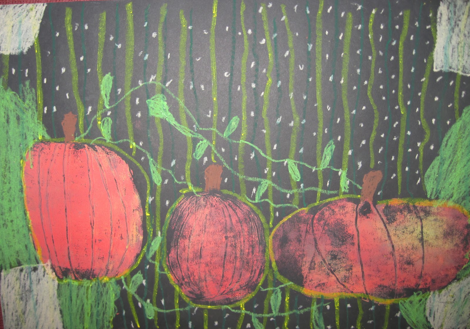 Watercolor Ponies: Fall Printmaking