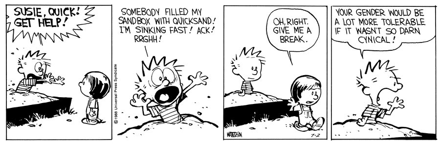 Blog do XANDRO: Tiras N°10010 : Calvin and Hobbes - Bill Watterson!