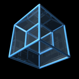 GallianMachi: Tesseract, Rotating 4th Dimensional Cube