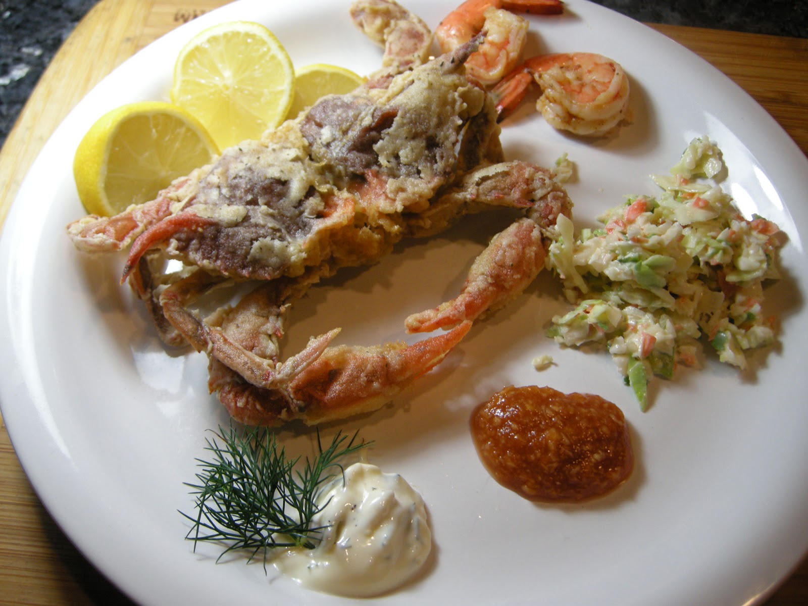 Kitchens Are Monkey Business: Mr. Hawthorne Cooks Soft Shells.