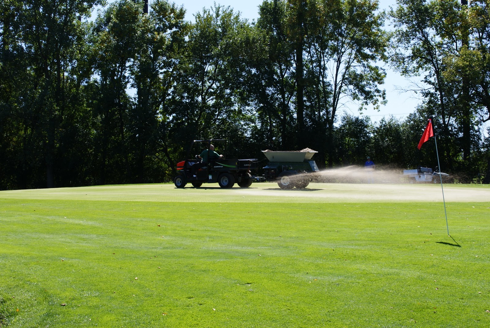 Sugar Creek Golf Course Blog: Aerifying Day 2011