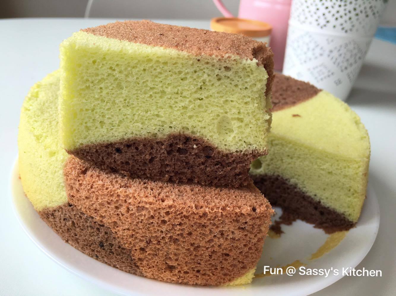 Plate & Palate: 3-flavor Chiffon Cake by Angela Seah Thulin