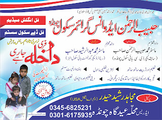 School Creative Pamphlet design in Urdu new design