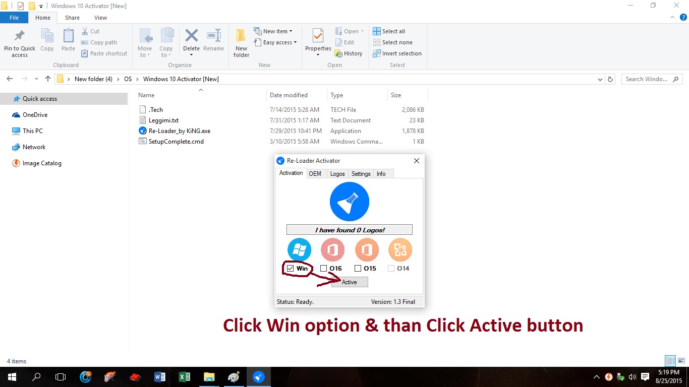 လၢႆးၸႂ်ႉ Re-loader Activator သေႁဵတ်း Activate Windows 7,8,10 (2019) - တ ...